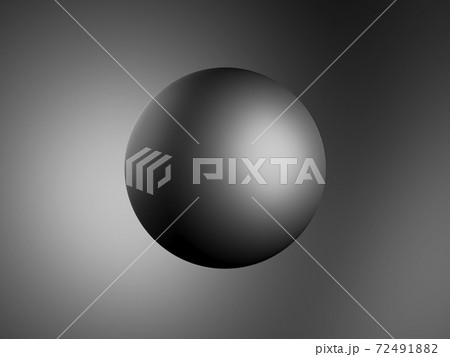 Glossy graphite sphere, 3d render illustrationのイラスト素材 [72491882] - PIXTA