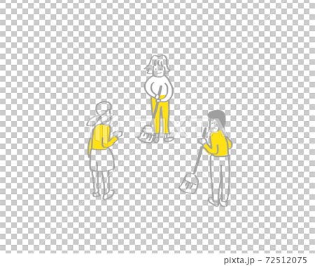 School life-simple line art hand-drawn... - Stock Illustration ...