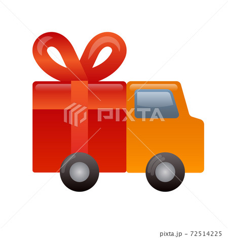 gift delivery car iconのイラスト素材 [72514225] - PIXTA
