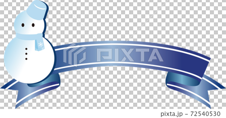 Winter snow ribbon ribbon tape copy space... - Stock Illustration ...