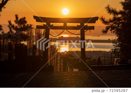 Shinto Gate Sunset