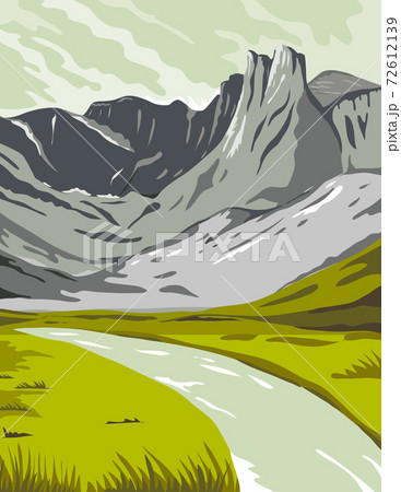 Gates of the Arctic National Park and Preserve...のイラスト素材 [72612139] - PIXTA