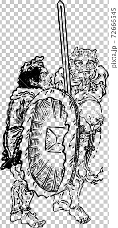 Travel demon and gatekeeper demon - Stock Illustration [72666545] - PIXTA