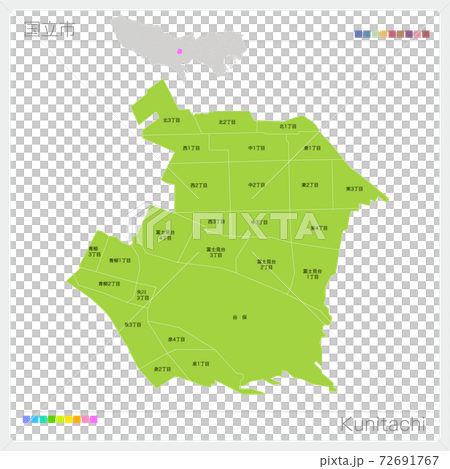 Kunitachi city (Tokyo) - Stock Illustration [72691767] - PIXTA