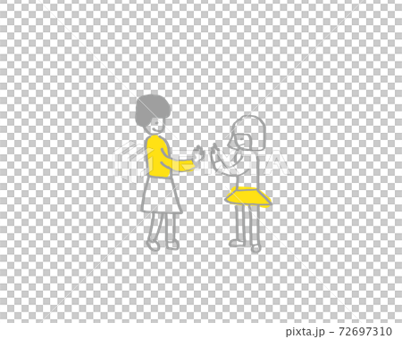 School life / Simple line art hand-drawn... - Stock Illustration ...