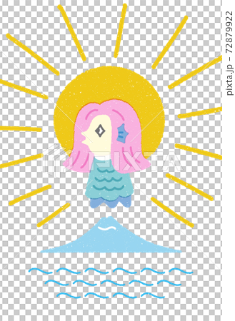 Amabie illustration color - Stock Illustration [72879922] - PIXTA