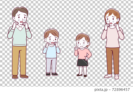 family, cry, crying - Stock Illustration [72896457] - PIXTA