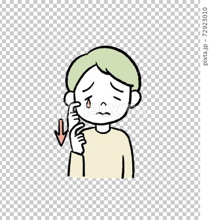 Sad sign language illustration - Stock Illustration [72923010] - PIXTA