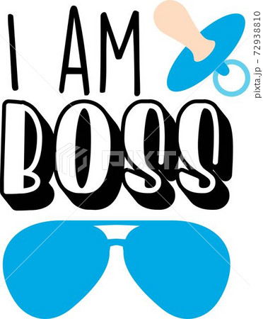 I am boss on the white background. Vector...のイラスト素材 [72938810] - PIXTA