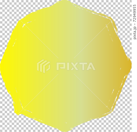 Golden octagonal design material drawn in ink - Stock Illustration ...