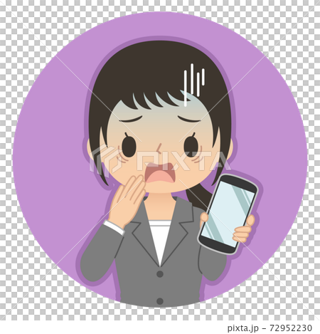 Illustration icon of a woman holding a... - Stock Illustration ...
