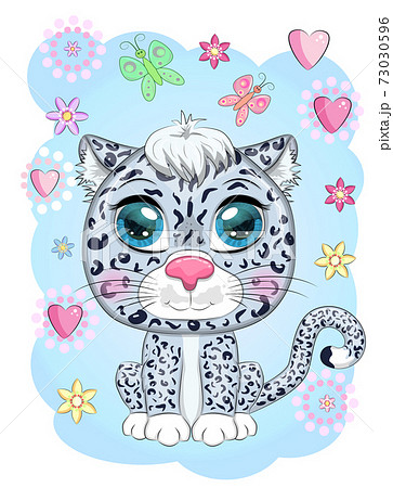 Chibi Snow Leopard Wallpaper