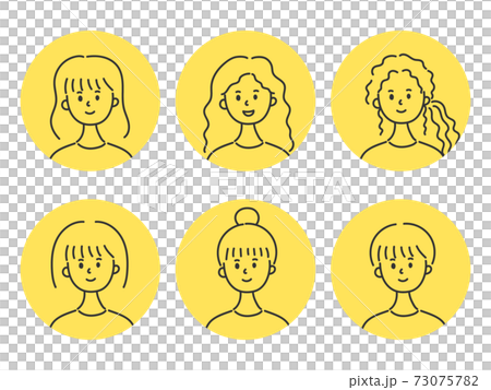 Female icon set - Stock Illustration [73075782] - PIXTA