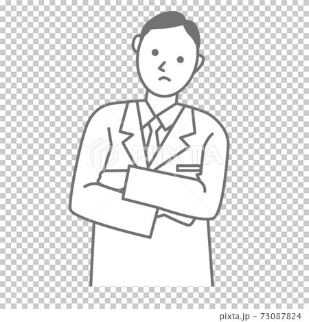 Vector illustration of a troubled doctorのイラスト素材 [73087824] - PIXTA