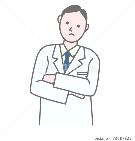Vector illustration of a troubled doctorのイラスト素材 [73087825] - PIXTA