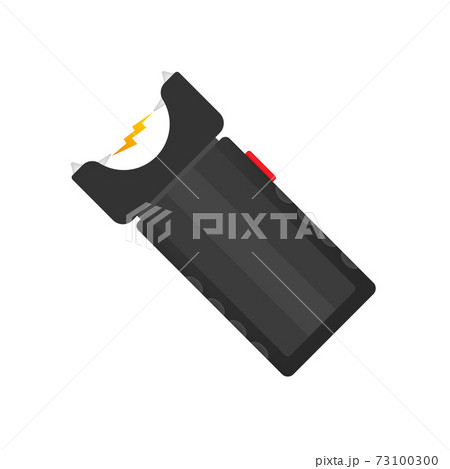 Cartoon stun gun. Protection symbol. Vector...のイラスト素材 [73100300] - PIXTA
