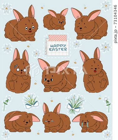 Sad Easter Bunny Clipart