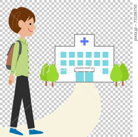 Young man going to the hospital - Stock Illustration [73106750] - PIXTA