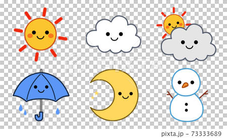 Weather mark set illustration - Stock Illustration [73333689] - PIXTA