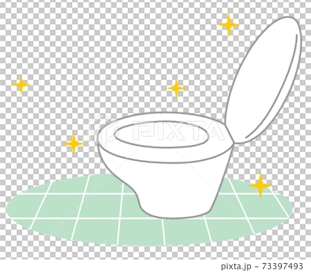 Clean toilet shiny - Stock Illustration [73397493] - PIXTA