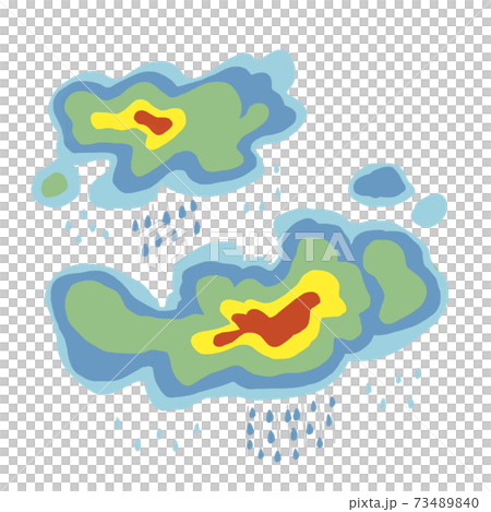 Rain cloud radar, rainy season, heavy rain... - Stock Illustration ...