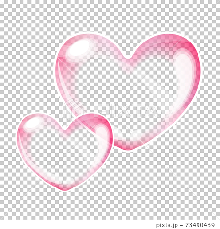 Red heart soap bubbles - Stock Illustration [73490439] - PIXTA