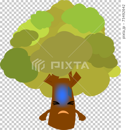 A dull tree character - Stock Illustration [73492642] - PIXTA