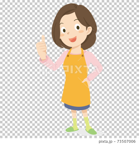 Mom mom smile illustration - Stock Illustration [73507006] - PIXTA