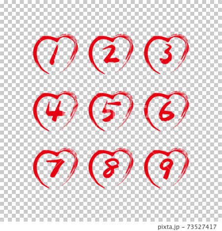 Illustration set of numbers surrounded by a... - Stock Illustration ...