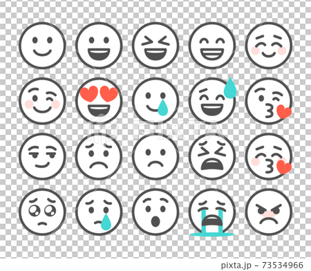 20 simple emoji - Stock Illustration [73534966] - PIXTA