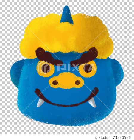 Blue demon's face - Stock Illustration [73550566] - PIXTA
