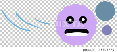 Image material of viruses and germs that are... - Stock Illustration ...