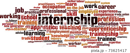 Internship word cloudのイラスト素材 [73625417] - PIXTA