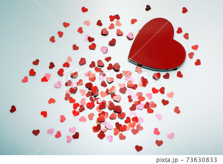 many heart small love background i love you, uの写真素材 [73630833] - PIXTA