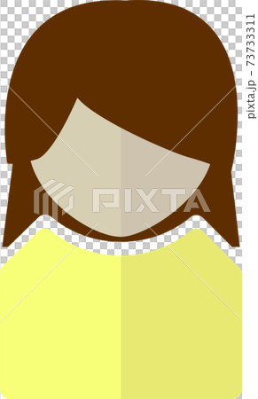Simple female icon - Stock Illustration [73733311] - PIXTA