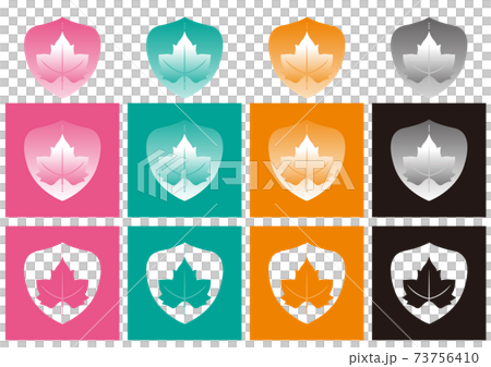 Kaede leaf mark - Stock Illustration [73756410] - PIXTA