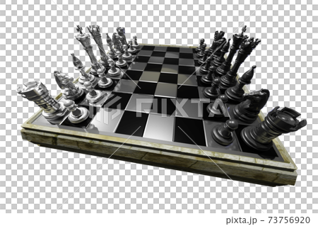 Chess (CG: transparent material) - Stock Illustration [73756920] - PIXTA