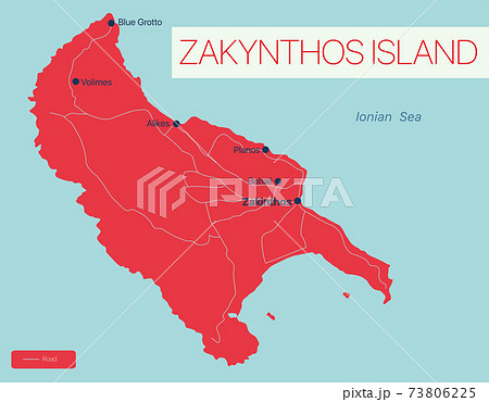 Zakynthos Map 385 Zakynthos Map Images, Stock Photos, 3D Objects,