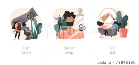 Beauty salon abstract concept vector...のイラスト素材 [73843136] - PIXTA