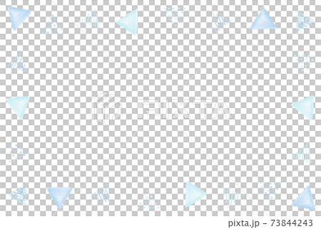 Beautiful blue watercolor frame 4 - Stock Illustration [73844243] - PIXTA