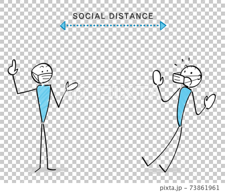 Infectious disease control and social distance... - Stock Illustration ...