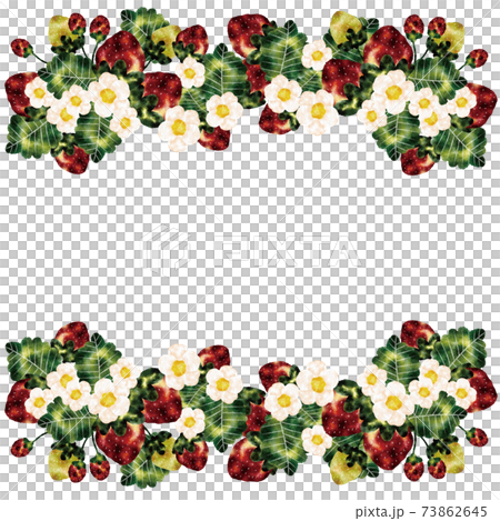 Strawberry square frame - Stock Illustration [73862645] - PIXTA