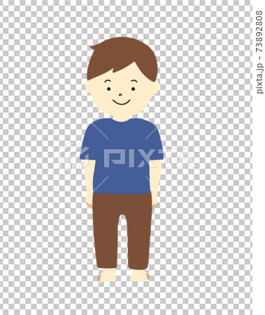 Boy whole body illustration material - Stock Illustration [73892808 ...