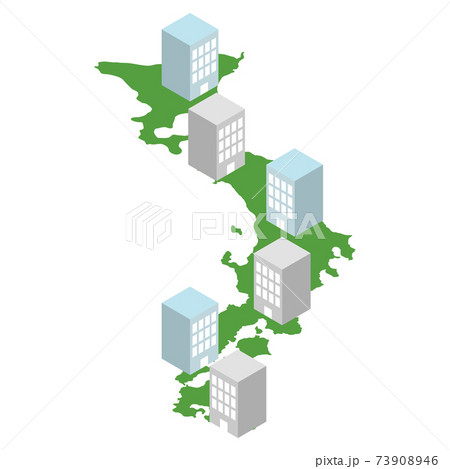 日本 オフィス サテライトオフィス 支社のイラスト素材 [73908946] - PIXTA