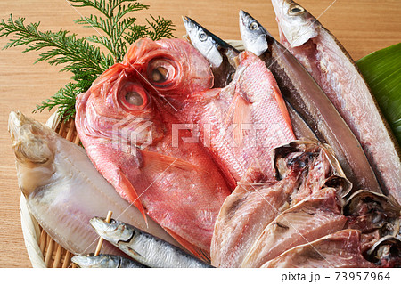 干物盛り合わせの写真素材 [73957964] - PIXTA