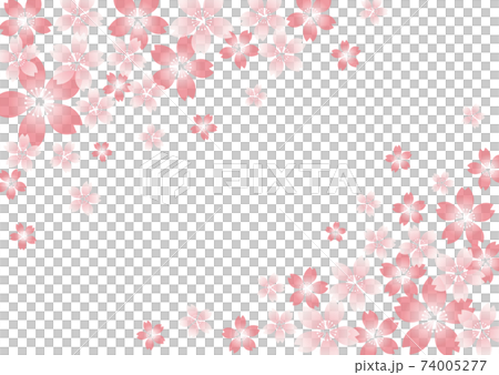 Sakura_diagonal top and bottom background 737 - Stock Illustration ...