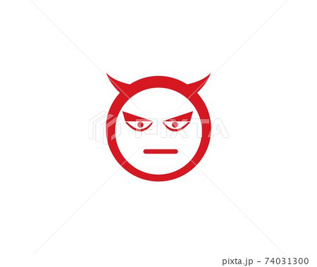 Devil face logo vectorのイラスト素材 [74031300] - PIXTA