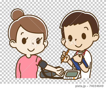 Nurse Taking Blood Pressure Cartoon Male Nurse Taking Blood Pressure: