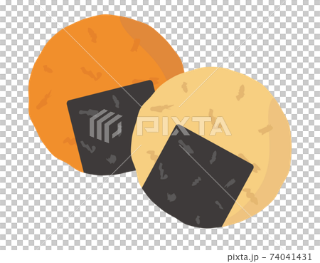 Vector illustration of rice cracker Japanese... - Stock Illustration ...