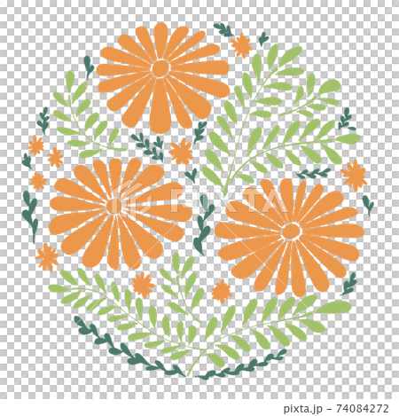 Flower crest chrysanthemum color - Stock Illustration [74084272] - PIXTA